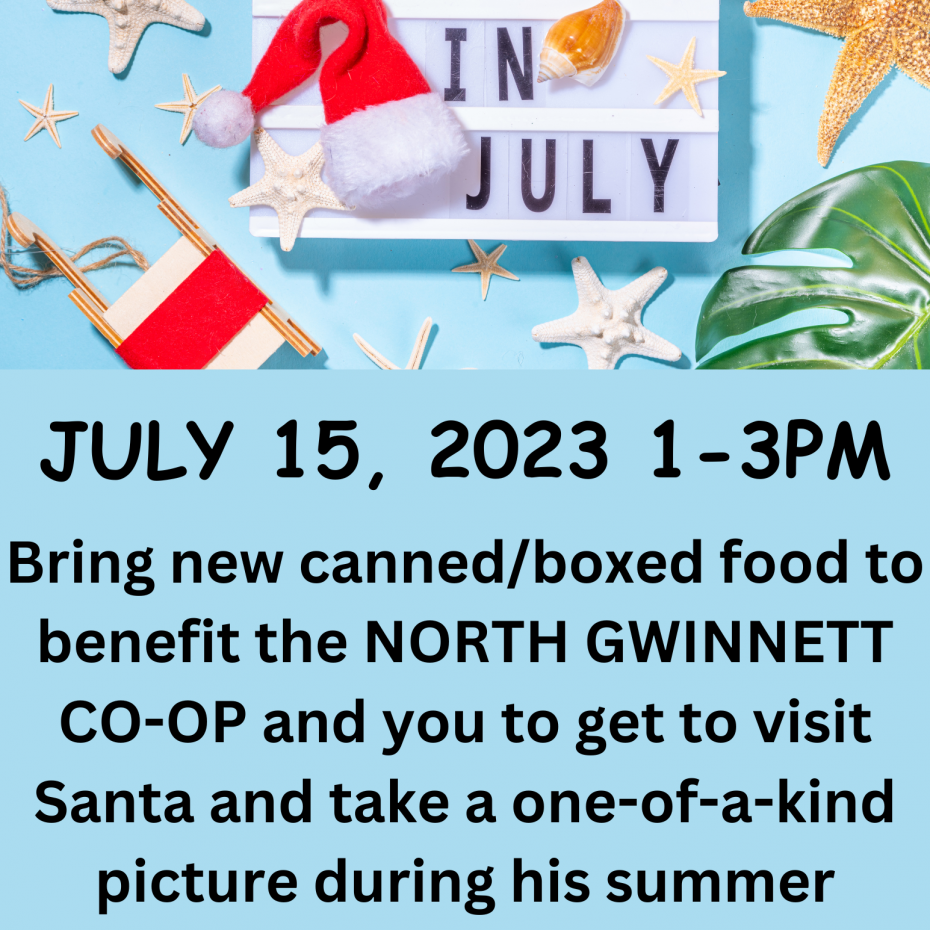 Christmas In July Is Coming! July 15, 2023 1:00 PM - Sweet Life Santa ...